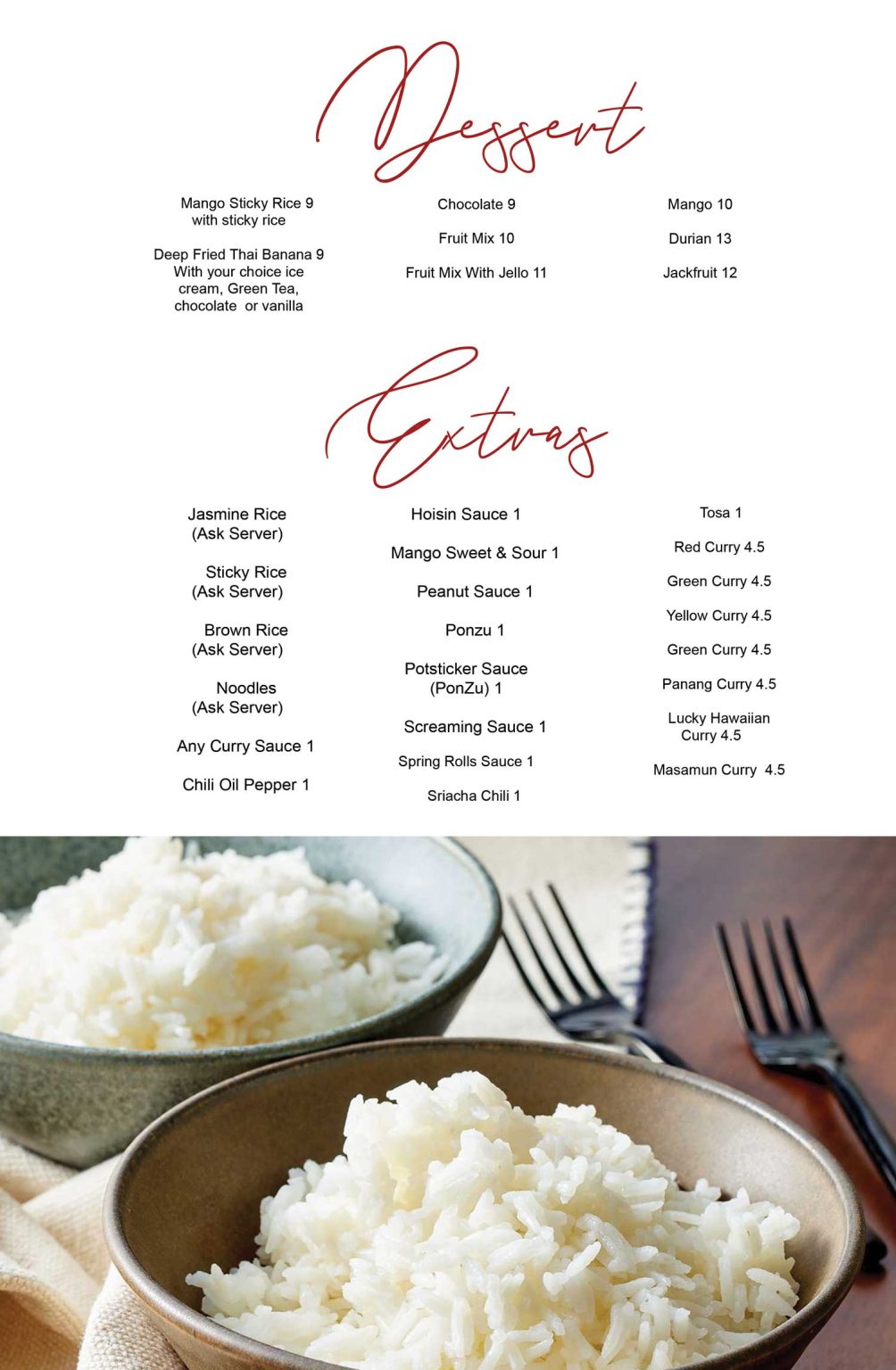 Menus – Origami Tiger Sushi